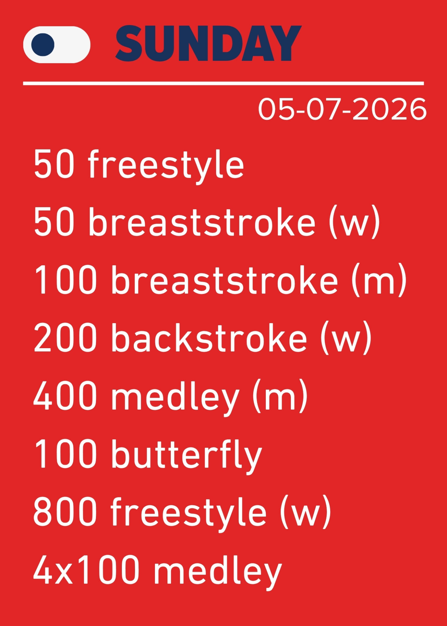 European Swimming Trials